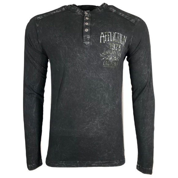 Affliction | Shirts | Affliction Mens Tshirt Ac Four Stroke Ls Biker ...